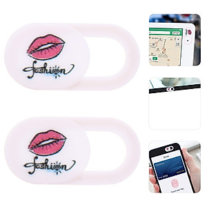 SOLUSTRE 2PCS Camera Privacy Cover SSD Laptop Webcam Blocker latop Computer Tablet Lap desks Web Camera Cover Slider White Environmental Protection Material Plastic Protection Cap Flat