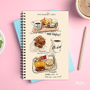LABUK 2pcs Unlined Spiral Notebook, Blank Sketch Book Pad, Sketch Book, A5 Soft Cover Drawing Book Diary Memo Notepads, 100 Pages/ 50 Sheets, 8.2 x 5.5 Inches, for Gifts School Supplies
