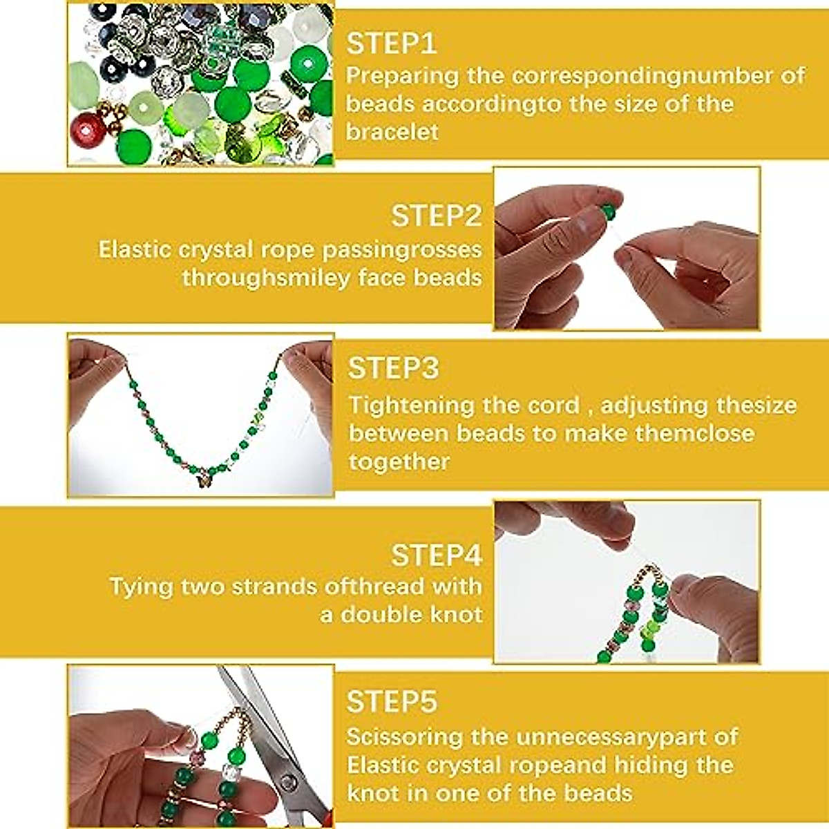 Gift Boxed Emeralds Crystal Beads for Bracelet Jewelry Making Kit, 140Pcs 8mm Gemstone Crystal Glass Bead Bracelet Kit, Assorted DIY Craft Glass Beads Bulk for Friendship Bracelets Making with String