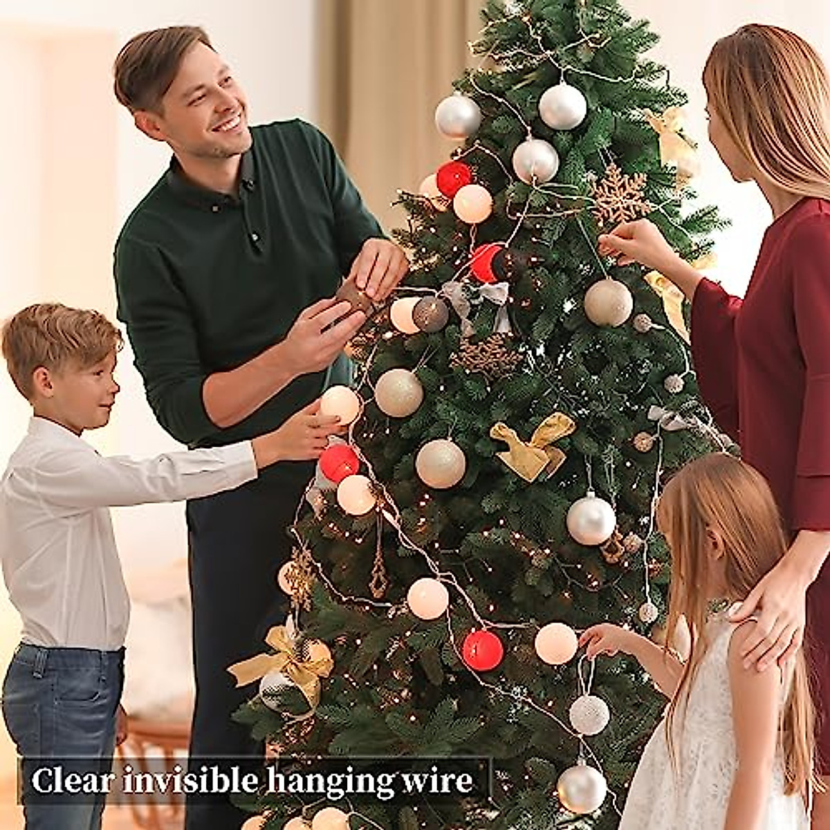 LLMSIX 200 Meters Fishing Line, 0.8mm 57LB Clear Fishing Line Monofilament Nylon Fishing Line Invisible Hanging Wire Thickened Nylon Thread for Fishing, Hanging, Crafts