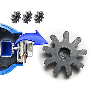 9 Point Drive Gear Wheel for Classic Gumball Machine Coin Mechanism - 9 Teeth Sprocket Gear for Coin Mechanism of Gumball Vending Machines. 9 Tooth Gear Wheel Gumball Machine Replacement Part - (3pc)