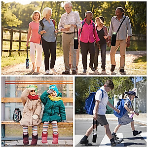 Nuovoware Water Bottle Carrier Bag, Premium Neoprene Portable Insulated Water bottle Sling Holder Bag 750ML with Adjustable Shoulder Strap for Men Women Kids Hiking, Sling Bottle Bag Case, Black