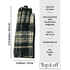 Top It Off Winter Gloves For Women - Featured on Favorite Things - Touch Screen Fingers - Stylish, Warm, Cold Weather Gloves - Gifts For Women