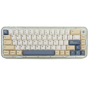 Cmokifuly Soymilk Keycaps Cherry Profile Keycaps Custom Keycaps for Mechanical Keyboard,136 Keys Set PBT Keycaps Dye Sublimation Keycaps (Soymilk)