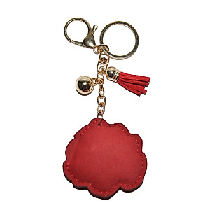 Popfizzy Rhinestone Red Rose Keychain for Women, Flower Keychain Accessories, Rose Backpack Keychain, Bling Gifts for Women