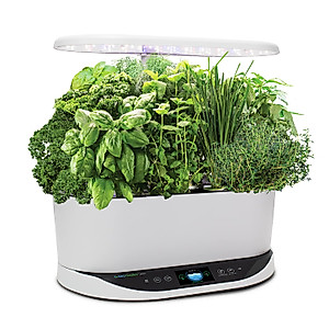 AeroGarden Bounty Indoor Hydroponic Herb Garden, White