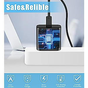 45W Samsung USB-C Super Fast Charger Type C for Samsung Galaxy S23 Ultra/S23/S23+/S22/S22 Ultra/S22+/Note 20/S20/S21, Galaxy Tab S7+/S8+,PPS Wall Charger Block with 6.6FT C Charger Cable Fast Charging