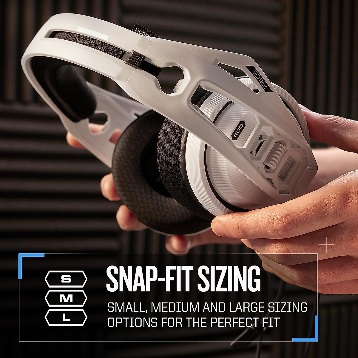 RIG 400HC Multiplatform Performance Gaming Headset with Removable Noise Canceling Microphone for Xbox Series X|S, Xbox One, PlayStation, PS4, PS5, Nintendo Switch, and PC - White