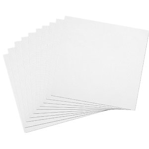 10 Pcs Embroidery Fabric Squares White Cotton Fabric Natural Cotton Embroidery Cloth Fabric Precut Cross Stitch Fabric Classic Aida Cloth Cotton Fabric for Embroidery Garment Craft (7.9 x 7.9inch)