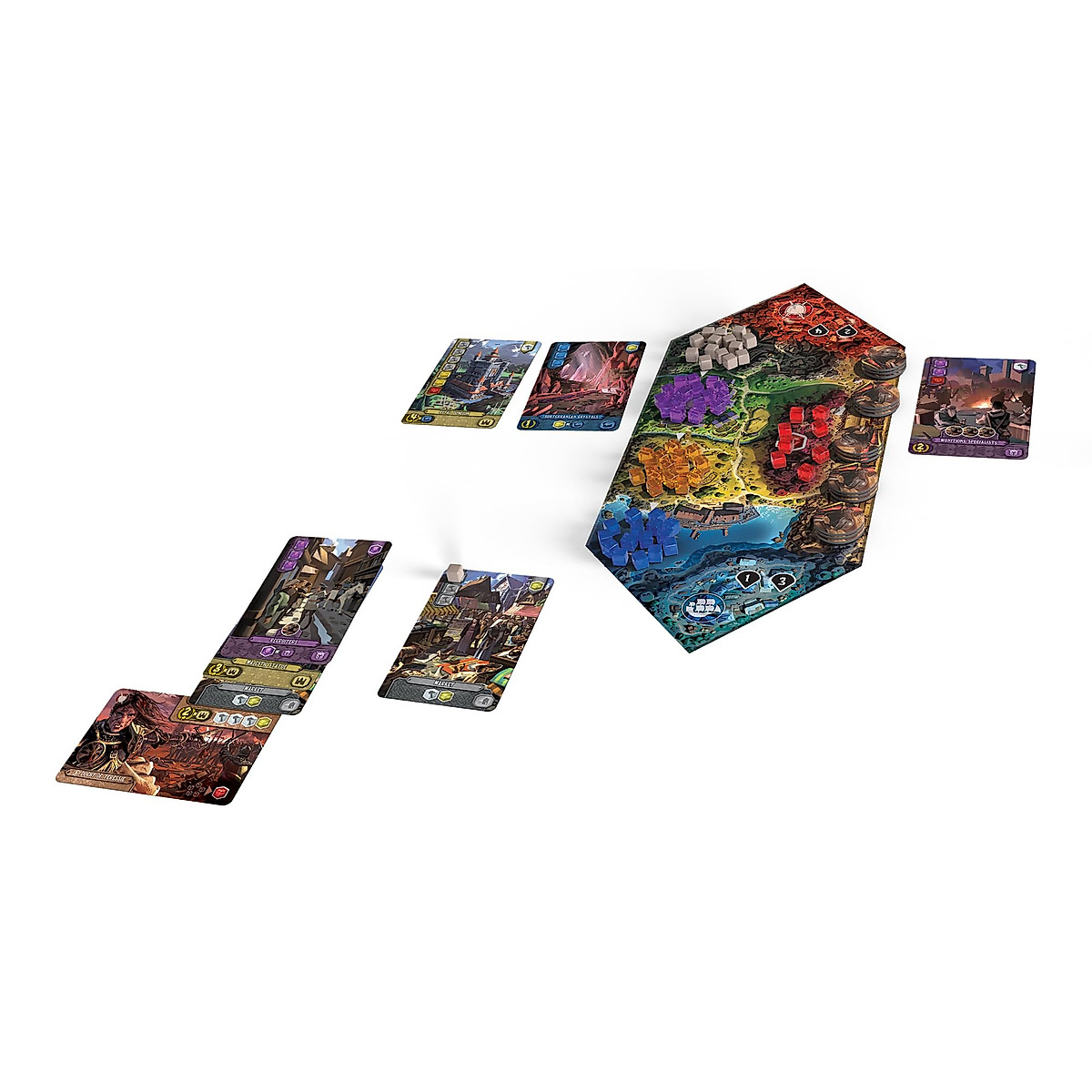 It's A Wonderful Kingdom Board Game - Strategic Kingdom-Building and Resource Management Game, Fantasy Game, Ages 14+, 1-2 Players, 45-60 Minute Playtime, Made by Lucky Duck Games