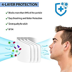 [25 Masks] ANYGUARD KF94 White Face Mask 5 Re-Sealable Packs of 5 | Made in Korea