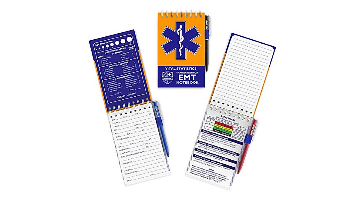 Swiss Safe EMT Waterproof Notebook - For First Responders
