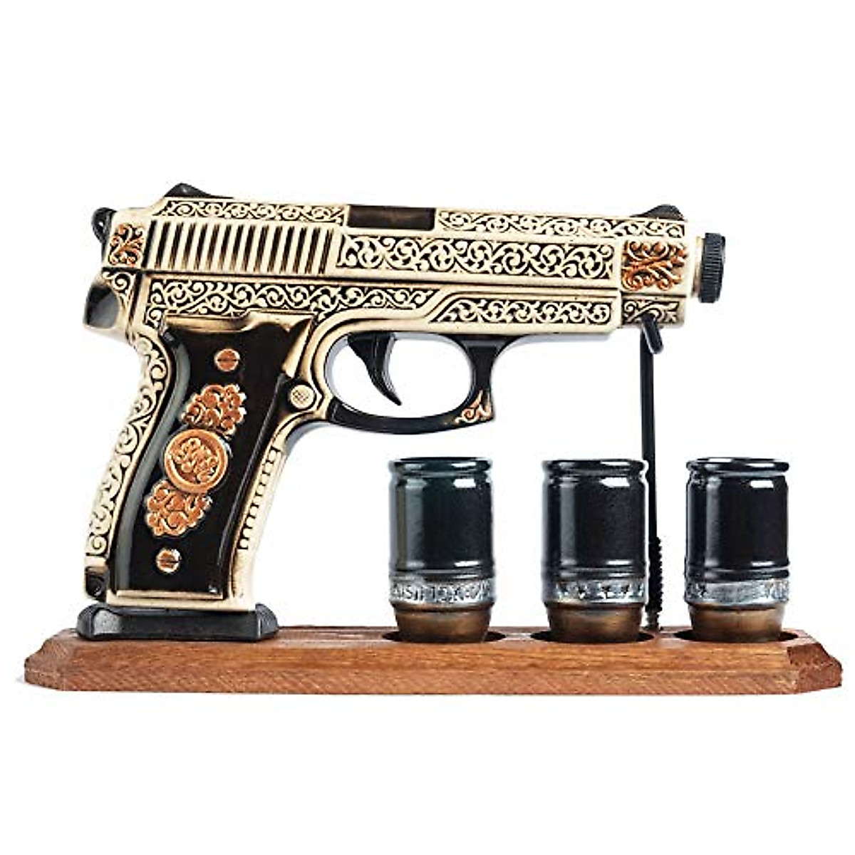 Warrior's Decanters_DECANTER for vodka whiskey brandy alcohol Bottle like GUN PISTOL, MILITARY GIFT