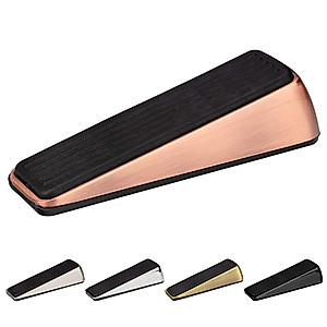 Metal Door Stop, Heavy Duty Door Stop, Anti-Scratch/Rust Wedge Stopper for Bottom of Door Rubber Heavy Doorstops Wedge Door Stoppers