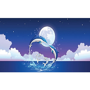 925 Sterling Silver Synthetic Opal Earrings Studs Hypoallergenic Dolphin Earrings Cute Birthday Gift for Her