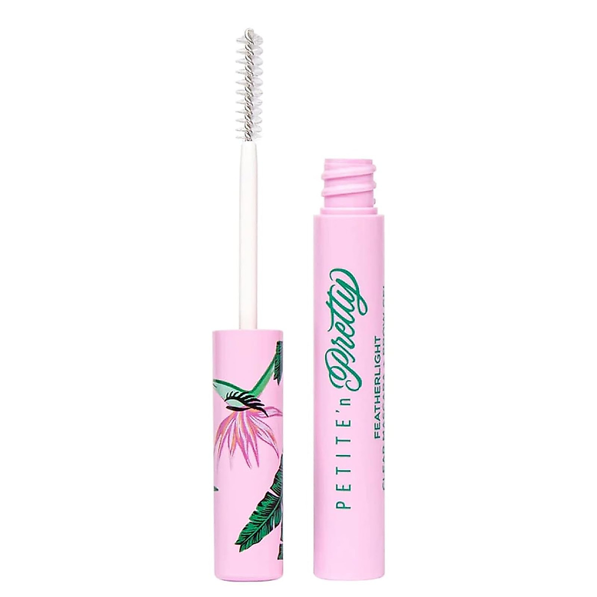 Petite 'n Pretty Featherlight Clear Mascara and Brow Gel - Makeup for Kids, Tweens and Teens - Dual Purpose Clear Finish for Brows and Lashes - Non-Toxic & Made in the USA