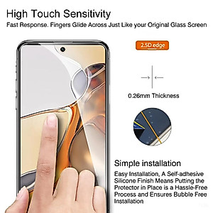 Zuitop Infinix Hot 30i X669C 4G(6.56 Inch) Design Case with 2 Pack Tempered Glass Screen Protector,for Infinix Hot 30i NFC X669D 4G Slim Soft Silica Gel TPU Transparent Protective Cover.