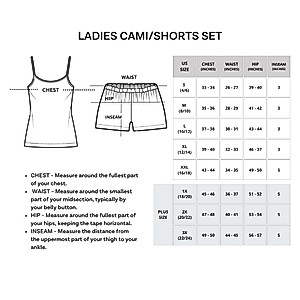 3 Pack: Womens Cami PJ Top and Shorts Pajama Sets Short Pajamas Women PJs Sleepwear Sexy Two Piece Lingerie Lounge Plaid Silk Tank Cute Matching Soft Satin Night Wear Womans Loungewear - Set 3, M