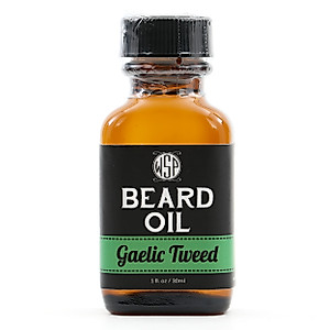 WSP Beard Oil & Leave in Conditioner (Gaelic Tweed) (Green Irish Tweed) Best Beard Oil Scents - 100% Pure, Natural, Organic, Vegan