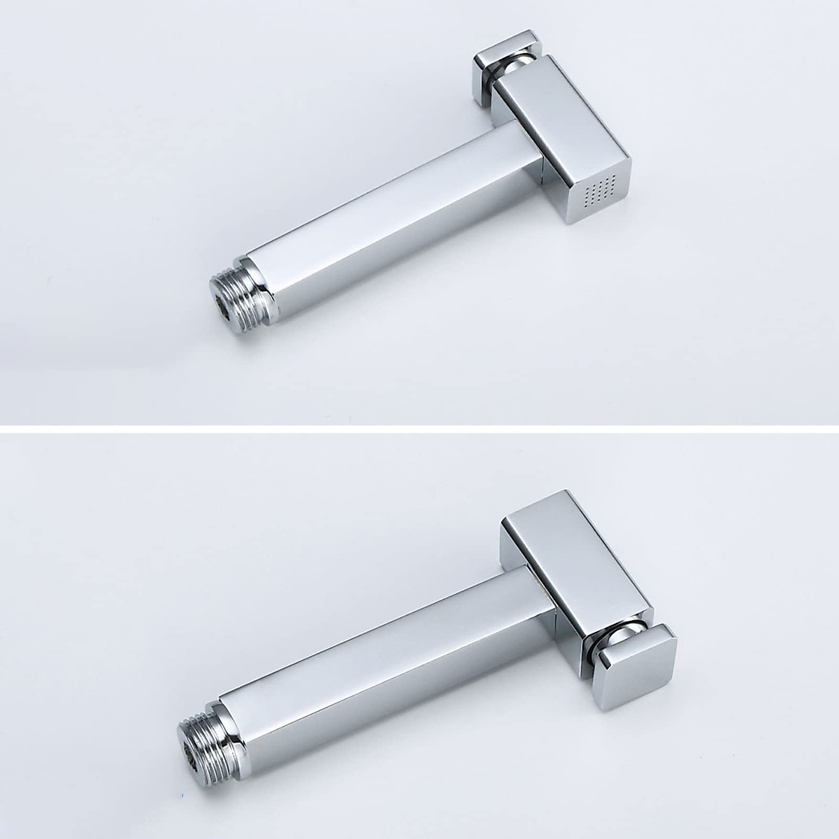 Boyuan Handheld Bidet Sprayer Wall Mounted Bidet Sprayer for Toilet Brass Cloth Diaper Sprayer Set High Pressure Bidet Toilet Sprayer with Hose, Cold Water,Single Outlet Angle Valve