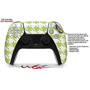 WraptorSkinz Skin Wrap Compatible with Sony PS5 DualSense Controller Houndstooth Sage Green (Controller NOT Included)