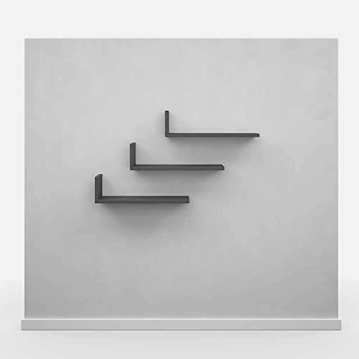 Ada Home Decor Washburn Modern Anthracite Wall Shelf 6.3'' H x 19.69'' W x 7.87'' D / Wall Storage / Shelving Unit