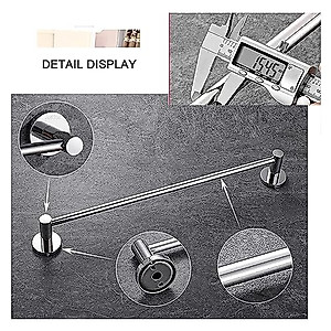 Towel BAR Rack Towel Rack Large Size Single Towel Storage Rack Towel Bars,Wall Mounted Towel Rod,Stainless Steel Polished Finish,for Bathroom Hardware,Kitchen and Toilet Bathroom Hardware/100Cm (Size
