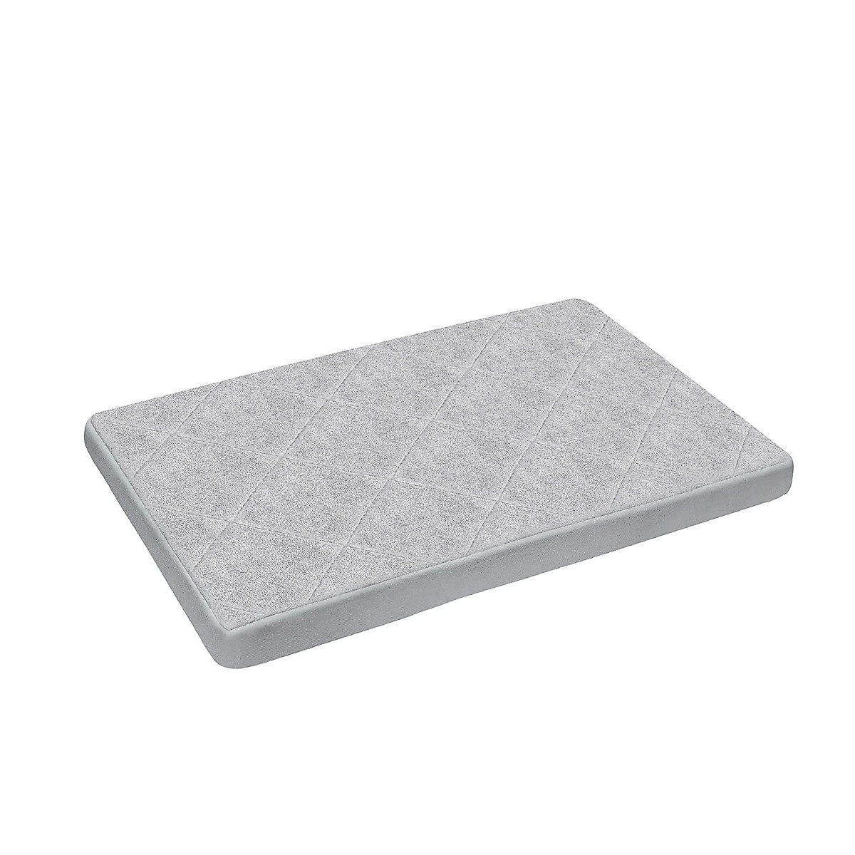 Bassinet Mattress Pad Cover, Compatible with Rectangle/Hourglass/Oval Bassinet Mattress, 2 Pack Waterproof and Soft Cotton Sheet, Breathable Bamboo Sleep Surface (Microfiber-GY)