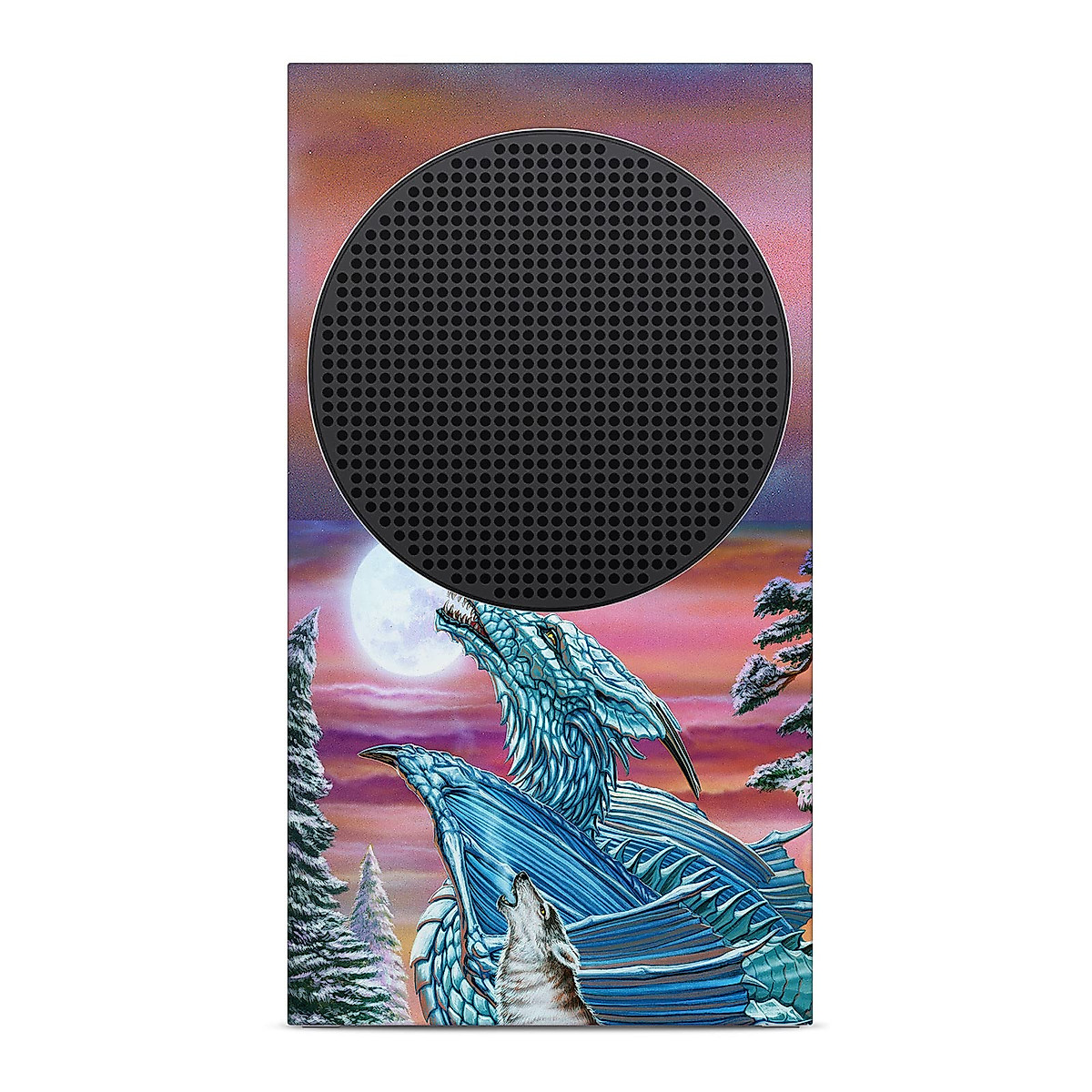 Head Case Designs Officially Licensed Ed Beard Jr Moon Song Wolf Moon Dragons Vinyl Sticker Gaming Skin Decal Cover Compatible with Xbox Series S Console