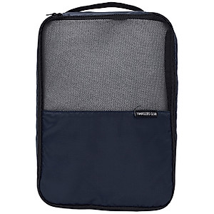 Travelers Club Riddock Luggage and Travel Accessories, Navy Blue, 14-Piece Set