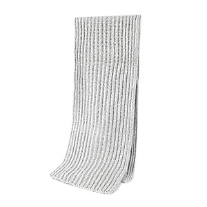 Winter Merino Wool Hat and Scarf Set for Men, Warm Knit Beanie Hats Long Scarves Set for Women Men (Gray)