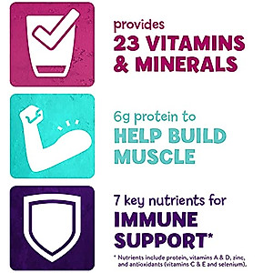 PediaSure Grow & Gain with Immune Support Shake Mix Powder, Kids Shake, 23 Vitamins and Minerals, 6g Protein, Helps Kids Catch Up On Growth, Non-GMO, Gluten-Free, Vanilla, 14.1-oz Can, 8 Servings