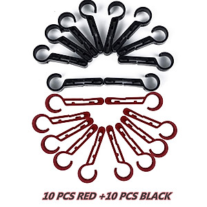 JLBLNHW 20 Pack Helmet Clips for Headlamp, Hardhat Headlamp Accessory, Hard Hat Accessories, Headlamp Hook, Hard Hat Light Clips, Easily Mount Headlamp on Narrow-Edged Helmet