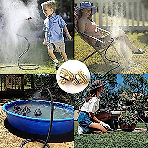Flex Cobra Mist Stand,Water Mister Stand for Outside Patio,Outdoor Mist Sprinklers Hose Cooling System,Garden Plants Hummingbird Pool Greenhouse Backyard Personal Portable Misting (2m/78.74inches)