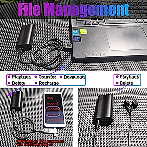 64GB+16GB Voice Recorder, Magnetic Voice Activated Recorder with 720 Hours Recording Capacity Small Voice Recorder Device with 500 Hours Battery Time - by Pverandio