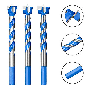 Hegebeck Forstner Drill Bits 7/8" Woodworking Hole Saw Boring Drill Bits Carbide Wood Drilling Cutter with 1/3inch Hex Handle for Wood Plastic Plywood 1 Pcs