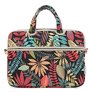 kayond Forest series Black Patten water-resistant Laptop Shoulder Messenger Bag Case Sleeve for 12 Inch 13 Inch Laptop