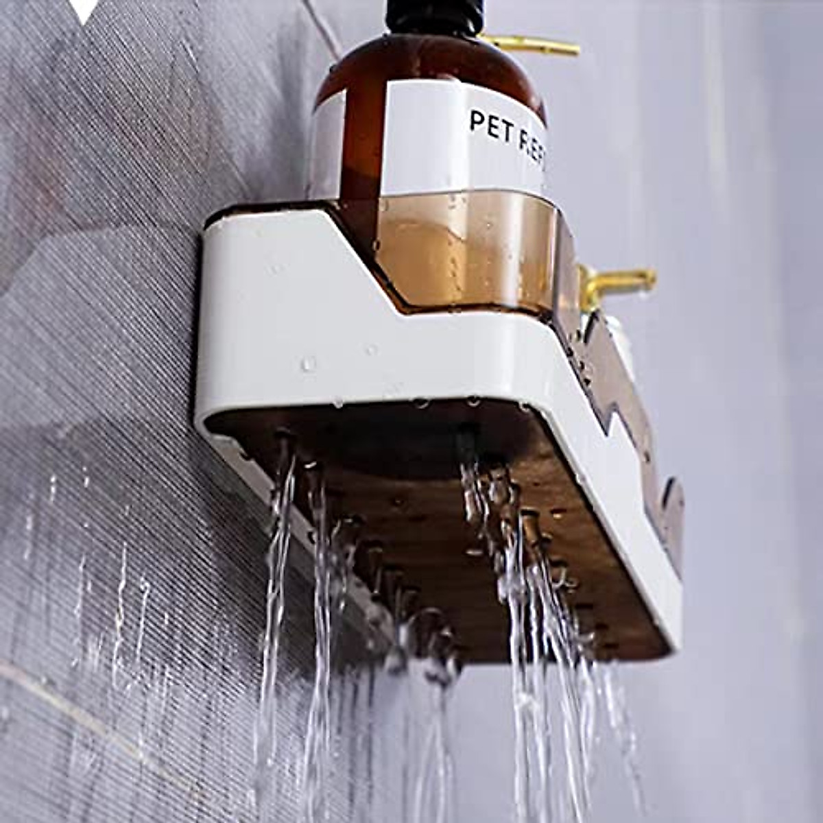 Anyuecoco Shower Caddy Bathroom Organizer,Self Adhesive Shower for Inside Shower,Bathroom,Kitchen,Toilet Wall Mounted Storage Shelves