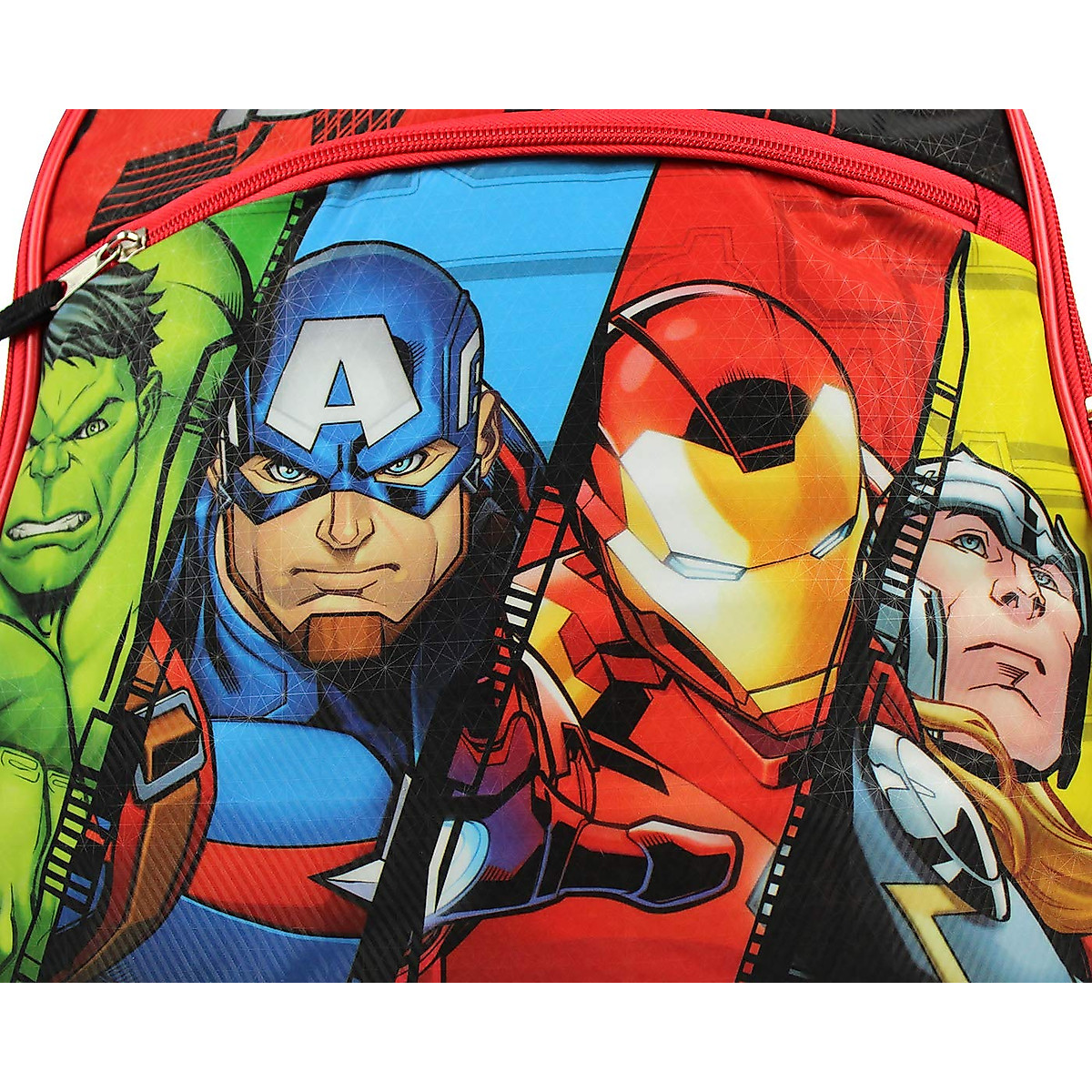 Marvel Avengers Backpack Iron Man Thor Hulk Captain America Travel 16" Backpack