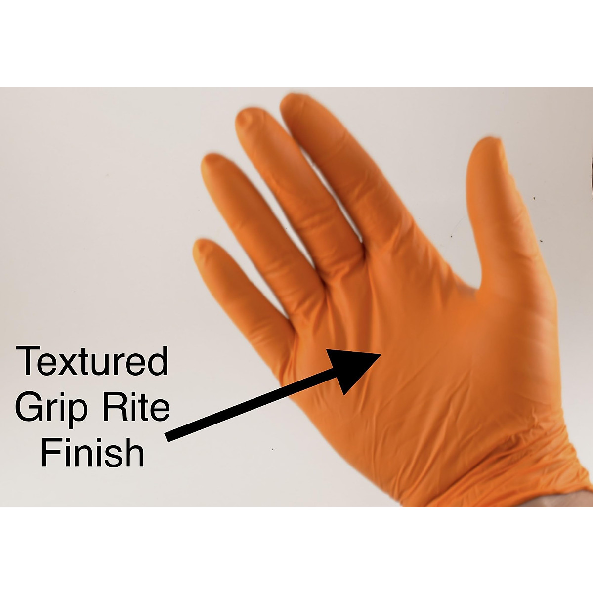 Orange Mamba Super Strong Nitrile 100 Glove Box Textured Grip (Extra Large)