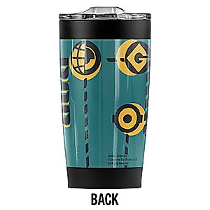 Logovision Minions OFFICIAL Bob Green Stainless Steel 20 oz Travel Tumbler, Vacuum Insulated & Double Wall with Leakproof Sliding Lid