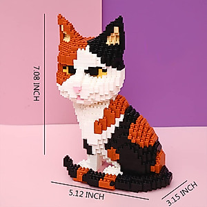 Uvini Adult Building Set, Blocks Pets, Micro Bricks Cat Animal Toy for Kids 10,11, 12, 13, 14, Teens or Adult, 1300 Pieces (1301)