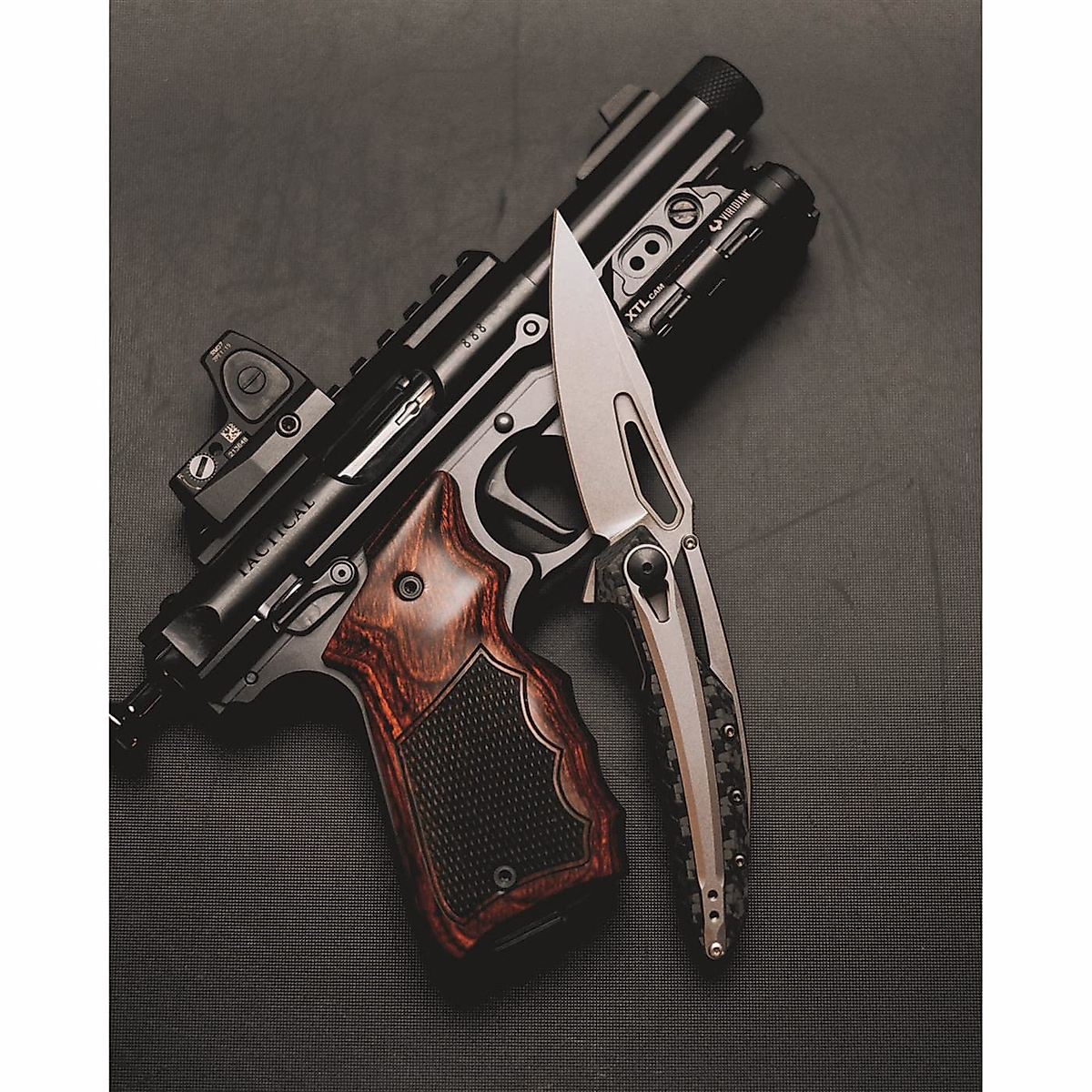 Zero Tolerance Original 0990, CPM 20CV Spear Point Pocket Knife, 3.25-in. Blade, Manual KVT Ball Bearings Opening, Inset Liner Lock (0990), Multicolor, Cotton Jersey