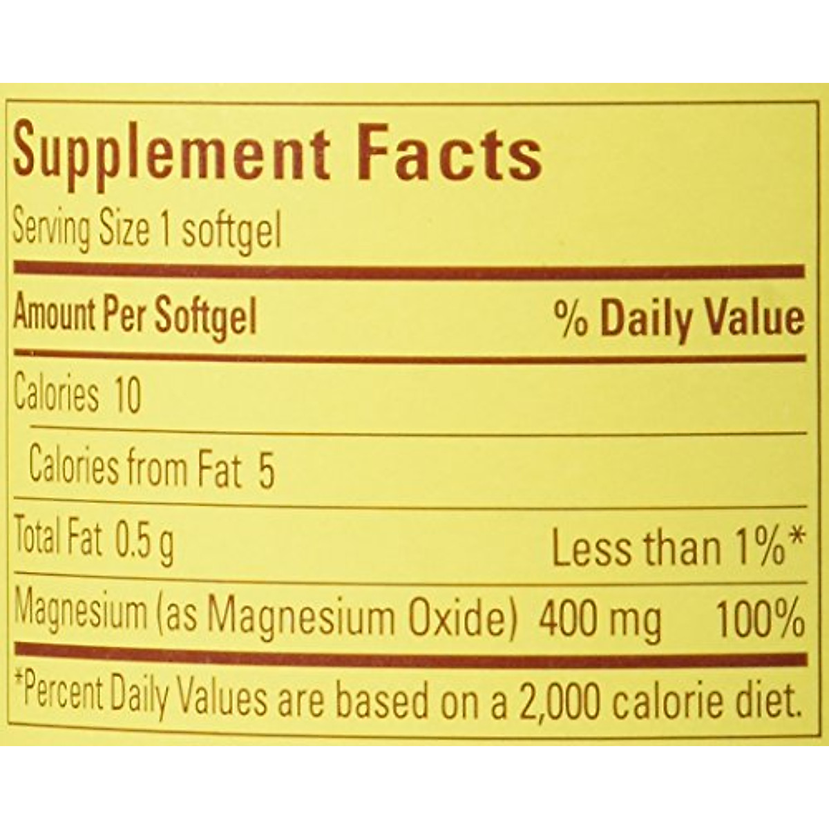 Nature Made High Potency Magnesium 400 mg - 150 Liquid Softgels,(Pack of 2)