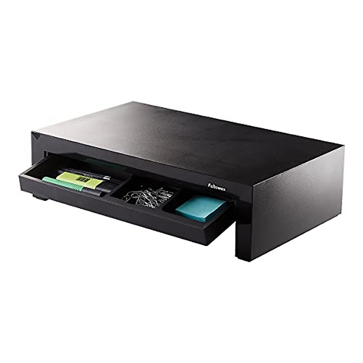 Fellowes 8038101 Monitor Riser, Height Adjustments,16-Inch X9-3/8-Inch X4-3/4 to 6-Inch, Bk