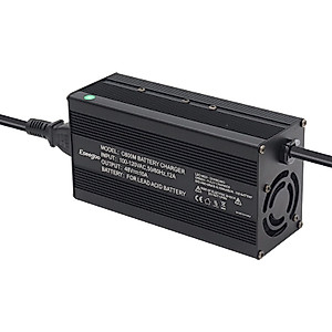 Eseegoo 48 Volt 10 AMP Battery Charger Compatible with Club Car for 48 Volt Golf Carts with 3 Pin Round Plug