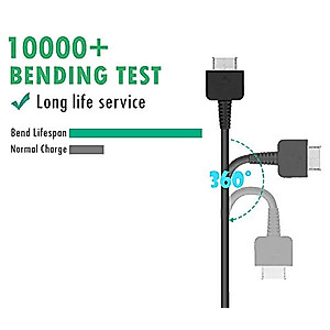 BATSOEASY 3.9ft USB Charger Cable Compatible with PS Vita, Charging Cable Data Cord Compatible with PlayStation Vita 1000 PSV with 6pcs Thumb Grip Caps (Only Compatible with PS Vita 1000 Models)