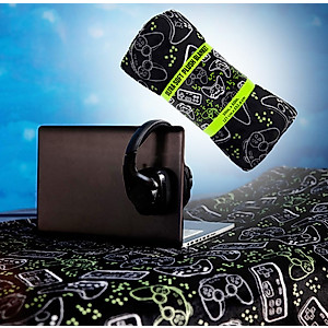 Tstars Gaming Kids Blanket for Boys Gamer Gifts Video Game Controller Throw Blankets 50 in X 60 in