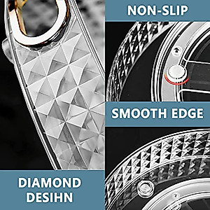 YEAVS 2 Tier Lazy Susan, 11 Inch Clear Turntable 360° Rotating Deep Spice Makeup Organizer, Plastic Cosmetic Holder Condiment Rack with Handle for Kitchen Cabinet, Countertop, Bathroom Storage