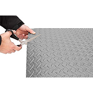 Performance Tool W88981 Anti-Fatigue Grip Mat Roll (LG) (30 Square Feet) Grey